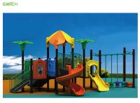 China Easy Installation Preschool Outdoor Playground Equipment Safety Plastic Slide for sale