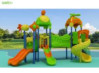 China Kids Playground Equipment Amusement Park Plastic Slide Set Attractive Appearance for sale