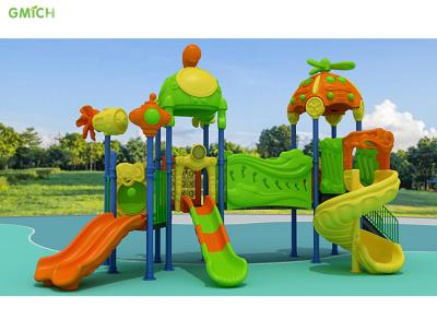 China Kids Playground Equipment Amusement Park Plastic Slide Set Attractive Appearance for sale