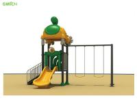 China Amusement Park Play Equipment Hot Sale Plastic Slide With Swing Set Manufacturer Kids Outdoor Playground for sale