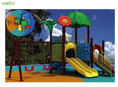 China Fade Resistant Outside Swing Sets Outdoor Playhouse With Slide Latest Design for sale