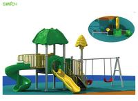 China Colorful Plastic Outdoor Swing And Slide Sets 700*400*470CM For Kindergarten for sale