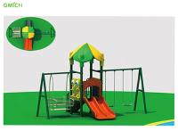 China Residential Park Kids Plastic Play Set With Slide Environmentally for sale