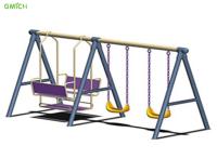 China Children Plastic Swing Slide Outdoor Playground Equipment Amusement Park Kids Hot Sale Toys for sale