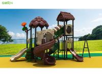 China Oem Outdoor Playground Equipment Children Slide With Swing High Security for sale