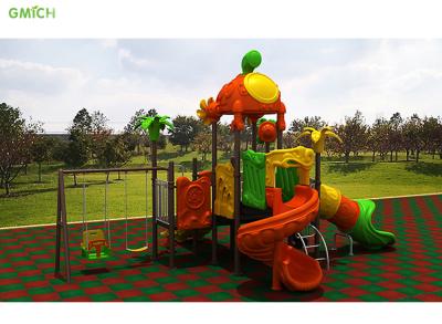 China Outdoor Playground Equipment Children Plastic Swing Slide Commercial Amusement Park Play for sale
