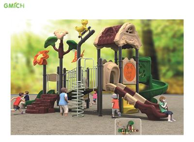 China Outdoor Playground Equipment Kids Hot Sale Plastic Slide Amusement Park Garden Play Set for sale