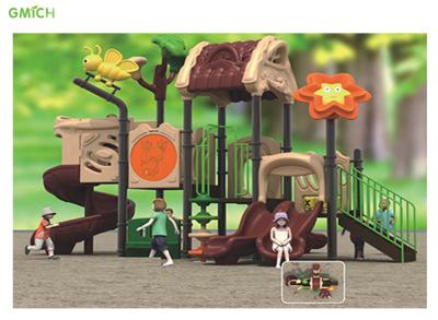 China Outdoor Amusement Park Design Small Plastic Slide Set Commercial Garden Children Playground for sale