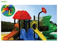 China Children Amusement Park Playground Outdoor Residential Play Area Small Plastic Slide Garden Park Equipment for sale