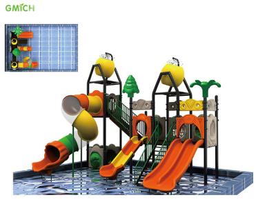 China Popular Beach Spray Water Slide Mini Water Park Equipment 580*430*580CM for sale