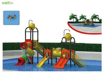 China Colorful Waterslide Plastic Outdoor Water Playground For 3-15 Age Children for sale
