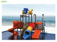 China Colorful Combination Water Pool Slide Outdoor Swimming Water Playground For Kids for sale