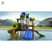 China Shiny Outdoor Water Slide Playground Equipment Fiberglass Residential Water Slide for sale