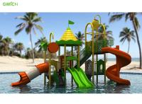 China Safety Material Water Park Play Equipment Custom Waterslides Easy To Install for sale