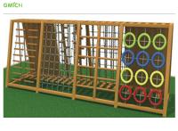 China Anti Uv Wooden Play Structure Outdoor Equipment High Performance for sale