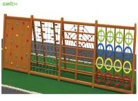 China Amusement Park Outdoor Wooden Playset Easy Installation 800*150*200CM for sale