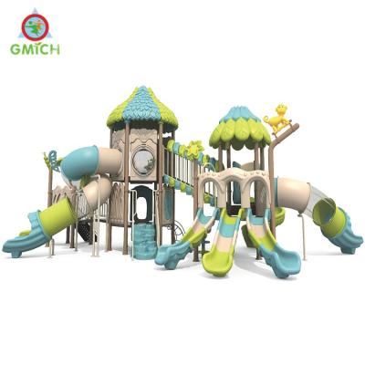 China Commercial Community Park Kids Playground Outdoor Plastic Slides Amusement Garden Toys Sets Factory Direct for sale