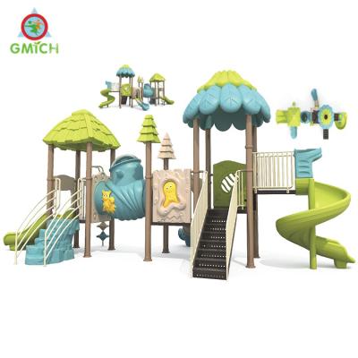 China Public Open Play Zone Outdoor Chidlren Playground Fun Game Play House Safety Material Plasric Playground Slides for Sale for sale