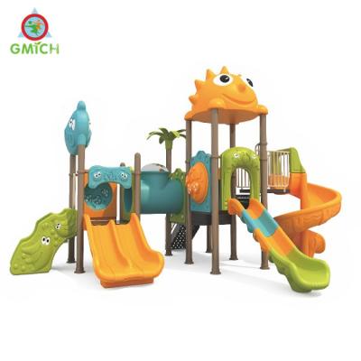 China Fruit Series Park Playground Play Equipment Amusement Play Toys Durable Playground Plastic Slides Sets for sale