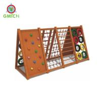 China Wooden Playground Outdoor Rope Climbing Play Equipment Game Play Sets Children Park Exercise Fitness Equipment for Children for sale