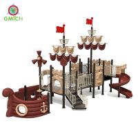 China City Commercial Design Park Playground Pirate Shop Theme Joyful Park Fun Play Equipment  Plastic Slide Sets for Kids for sale