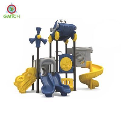 China Factory Direct Kids Small Playground Set Kindergarden Outdoor Game Play House New Design Amusement Play Toys Durable Plastic Slide for Sale for sale