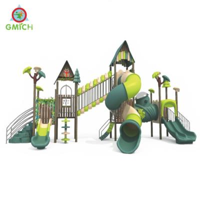 China Children Game Play House Outdoor Play Zone High Quality Plasric Playground Slide Amusement Play Toys for Kids for sale