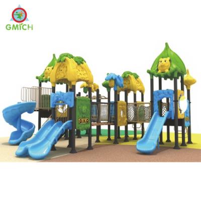 China Outside Playground Equipment Plastic Pipe Slide with Climbing Sets Attractive Children Game Play Toys for sale