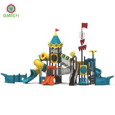 China Pirate Ship Series Children Playground Plastic Toys Slide Outdoor Play Sets Park Public Open Amusement Play Equipment for sale