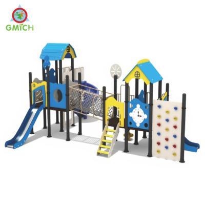 China Outdoor Commercial Slide PE Board Playground Equipment Cheap and Nice Children Park Play Set for sale