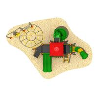 China LDDPE Plastic Material Amsuement Park Play Equipmemt Outdoor Children Slides Game Fun Play Toys for sale