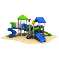 China Outdoor Popular School Playground Kids Amusement Sets Park Game Play Equipment Small Plastic Slide Factory Direct for sale