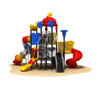 China Environment Friendly Material Outdoor Park Playground Children Play Toys Durable Slides Amusement Sets for sale