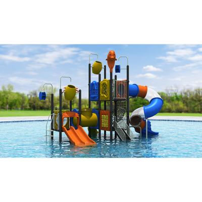 China UV Resistant Water Park Playground Kids Play Equipment Plastic Pipe Slides Sets Factory Direct for sale