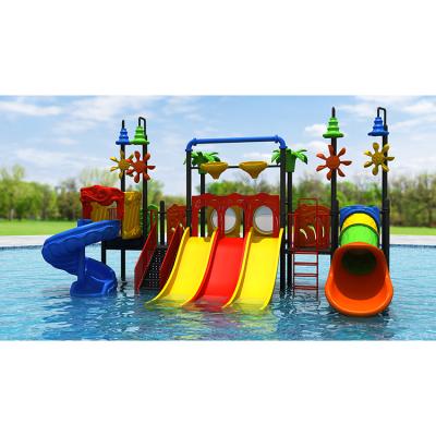 China Combination Water Play Equipment Water Playground Plastic Spray Slides Factory Direct for sale