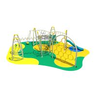 China Outdoor Physical Training Rope Net Climbing Course Adventure Playground Set for School and Park for sale