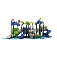 China Kids Playground Plastic Slide Durable Outdoor Play Equipment for Public Areas for sale
