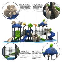 China Kids Playground Plastic Slide Durable Outdoor Play Equipment for Public Areas for sale