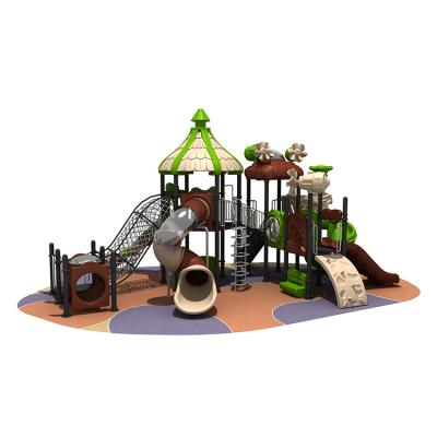 China Children Outdoor Playground Slides Luxury Community Outdoor Play Structure for sale