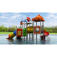 China Swimming Pool Slides Children Water Play Equipment Outodor Aquatic Play House for sale