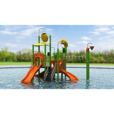 China Kids Aqua Play Structure for Kindergarten Durabel Material Park Playground Water Slides for sale