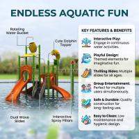 China Kids Aqua Play Structure for Kindergarten Durabel Material Park Playground Water Slides for sale