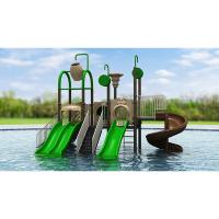 China Kids Fun Water Playground Outdoor Water Play House Water Park Spray Slides for Hotel Area for sale