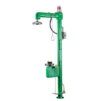 China BH30-1062L Tempered Water Stainless Steel Eyewash with Sound & Light Alarm - 120-180L/min Flow, 60°C Heating for sale