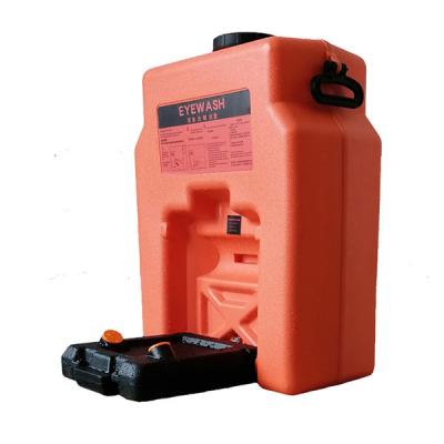 China 0204-1021 Orange Portable Gravity Fed Eyewash Station - 14 Gallon 53 Liter Capacity with 15-Minute Flow for sale