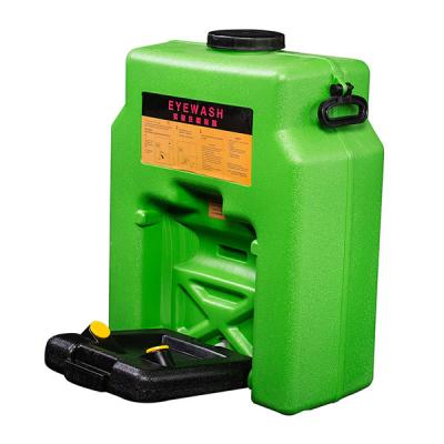 China 14 Gallon 53 Liter Portable Gravity Fed Emergency Eyewash Station with 15-Minute Flow Duration for sale