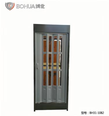 China BH31-1082 Folding Door Enclosed Eyewash Booth 304 Stainless Steel with 120-180 L/min Shower Flow for sale