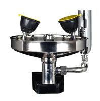 China Automatic Wall Mounted Eyewash Station 304 Stainless Steel with 120-180L/Min Flow Rate and Motion Sensor for sale