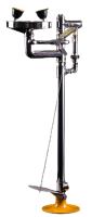 China 304 Stainless Steel Vertical Emergency Eye Wash & Shower Station with 120-180 L/min Flow Rate and ANSI Z358.1-2014 Compliance for sale