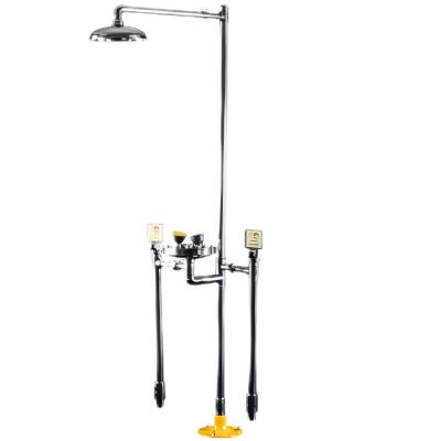 China BH30-6012 Buried Anti-freeze Double-pole Eyewash & Emergency Shower - 304 Stainless Steel, 120-180L/min Flow for sale